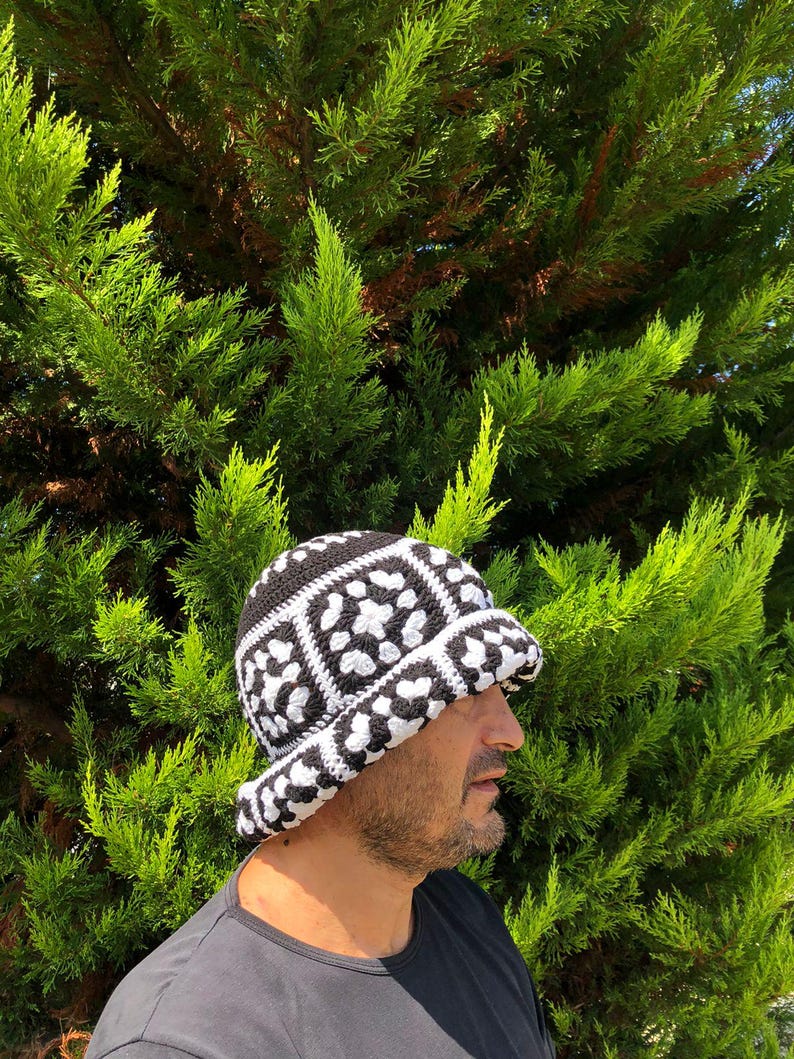 Crochet Bucket Hat for Men - Etsy