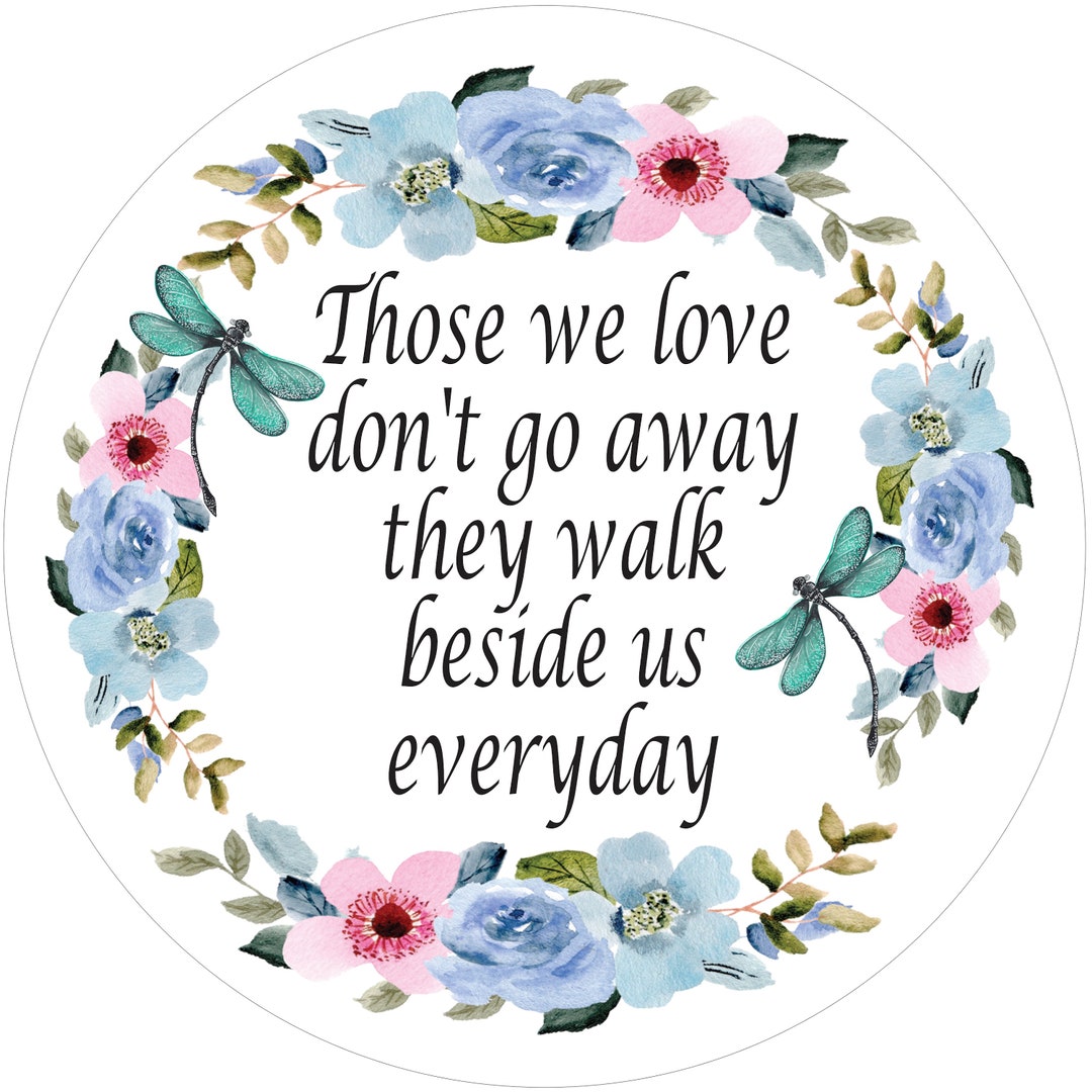 In Memoriam Metal Wreath Sign: Remembrance Floral Attachment - Etsy