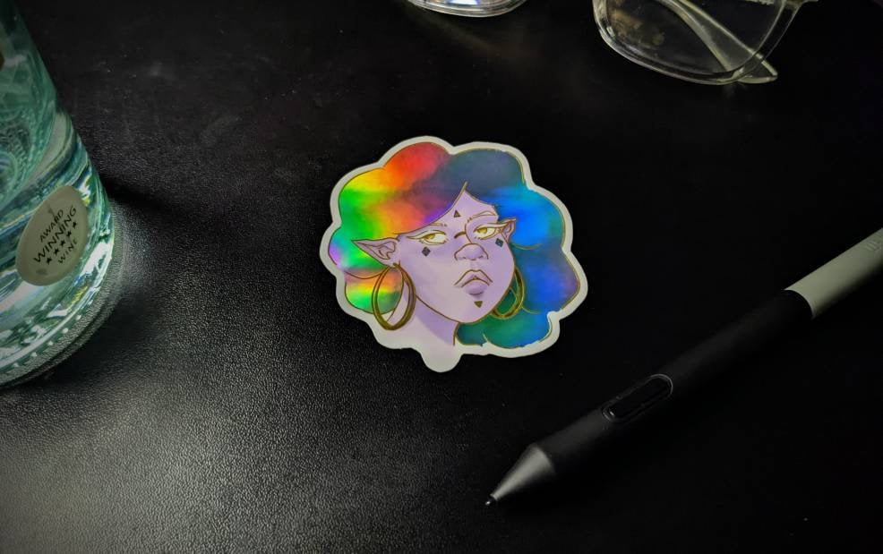 Sassy-elven Vixen Sticker - Etsy