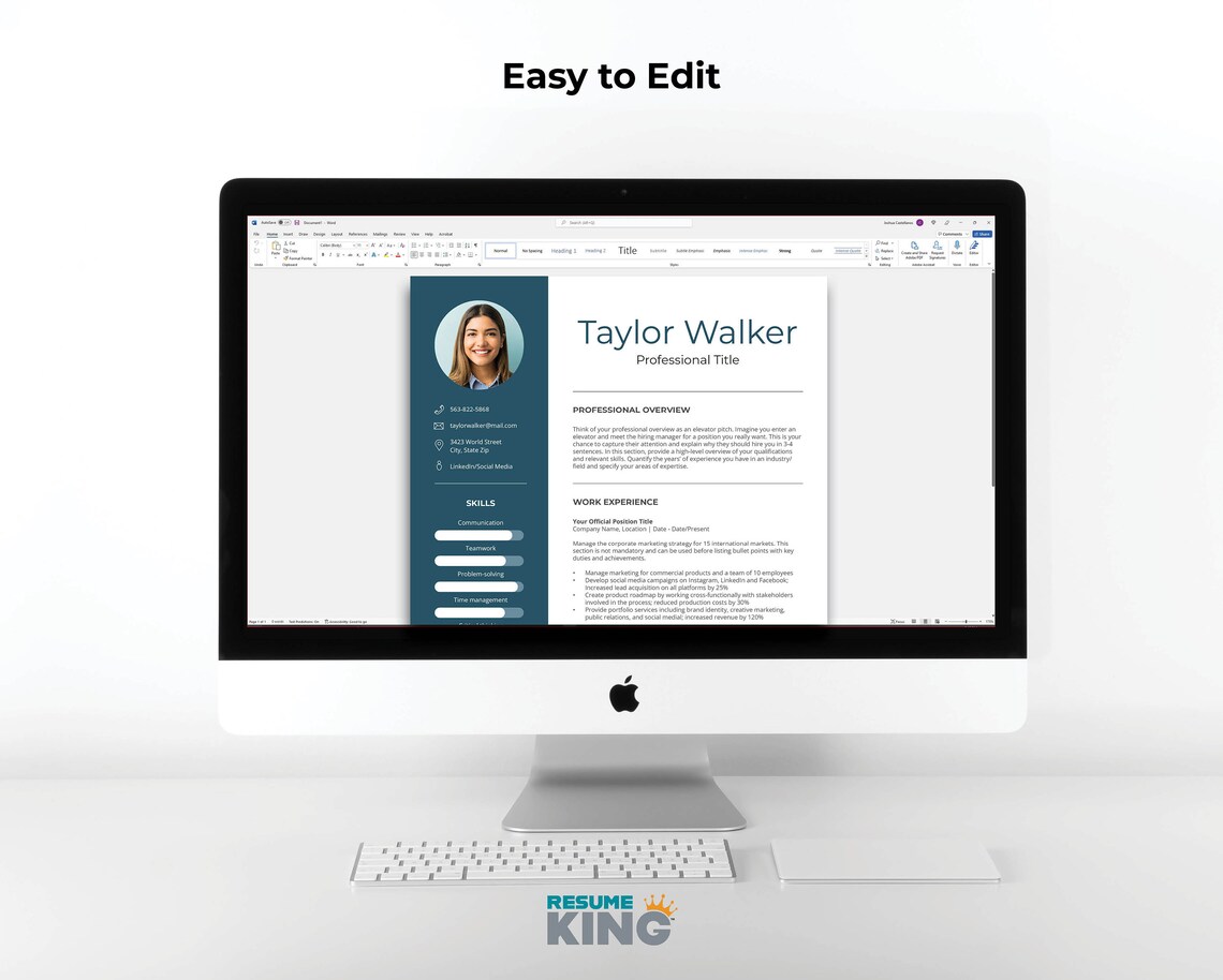 CEO Resume Template | CFO Resume Template | HR Resume Template ...