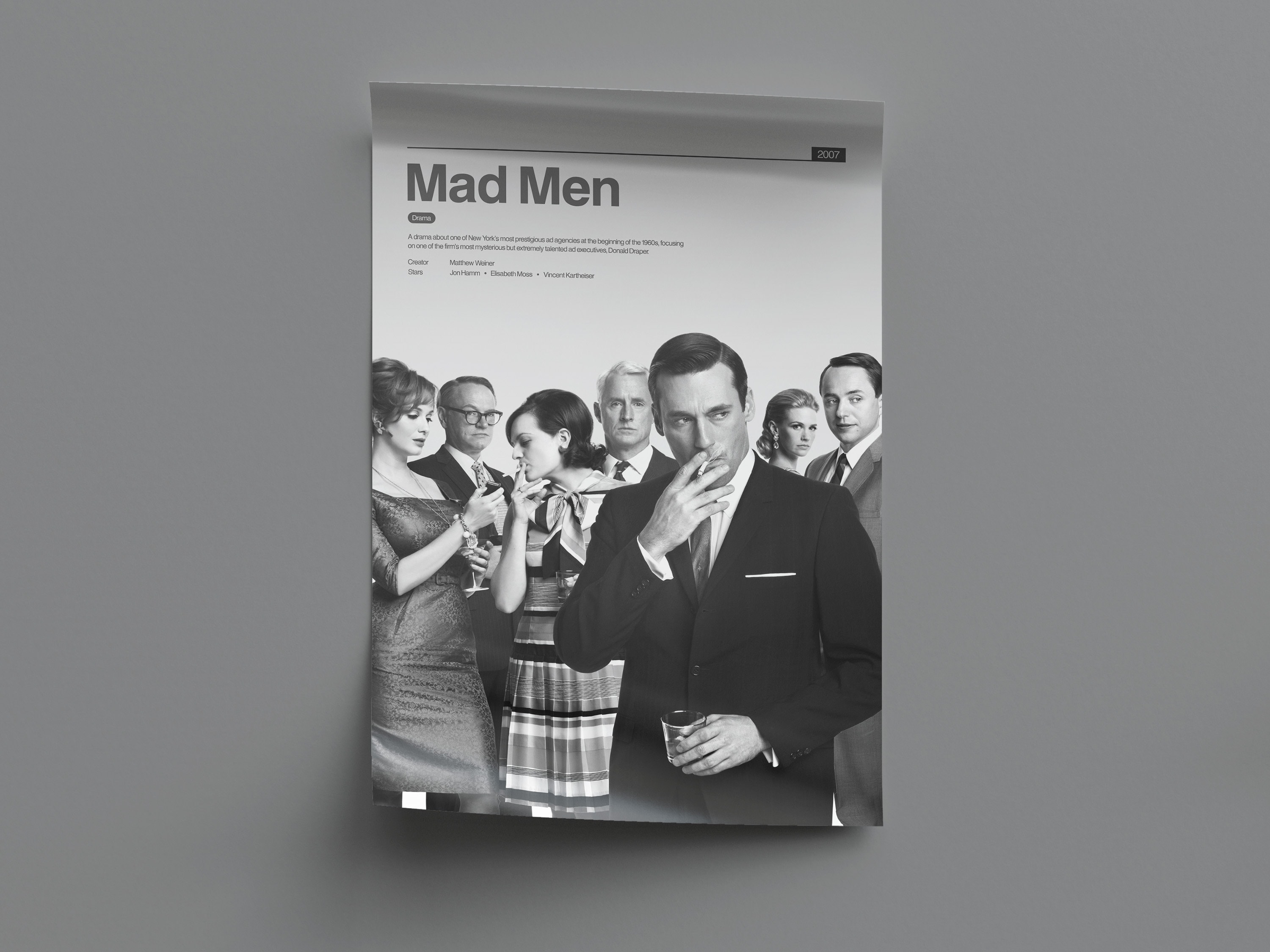 Mad Men Poster - Mad Men Tv Show Print sold by Ishan Saxena | SKU ...