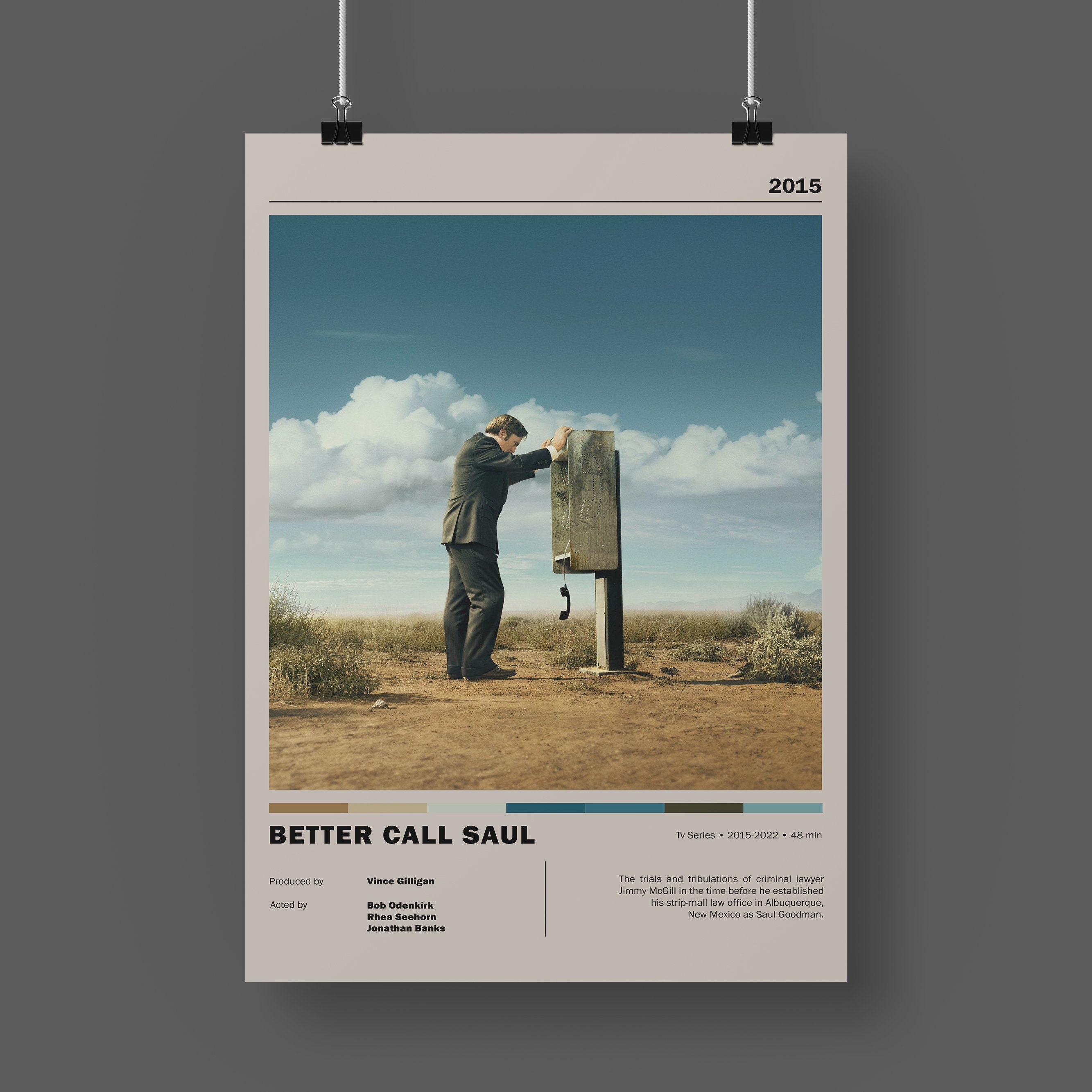Better Call Saul Poster - Tv Series Minimalist Poster - Tv Show Retro ...