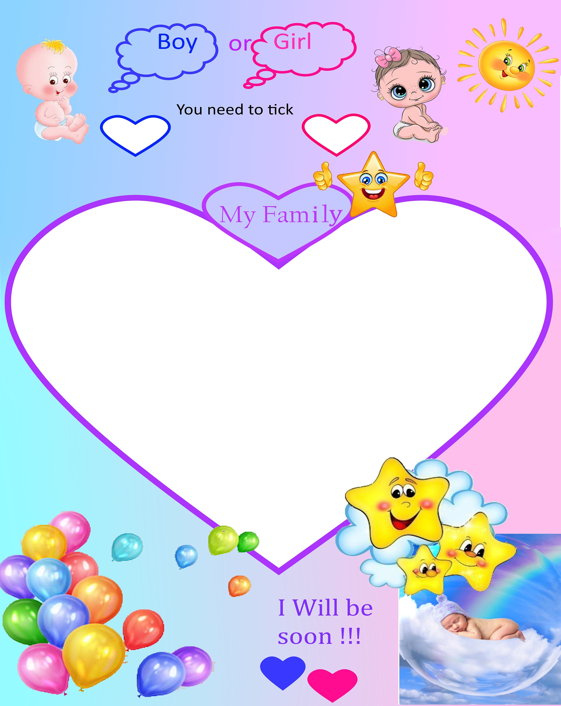 Gender Reveal Poster - Etsy