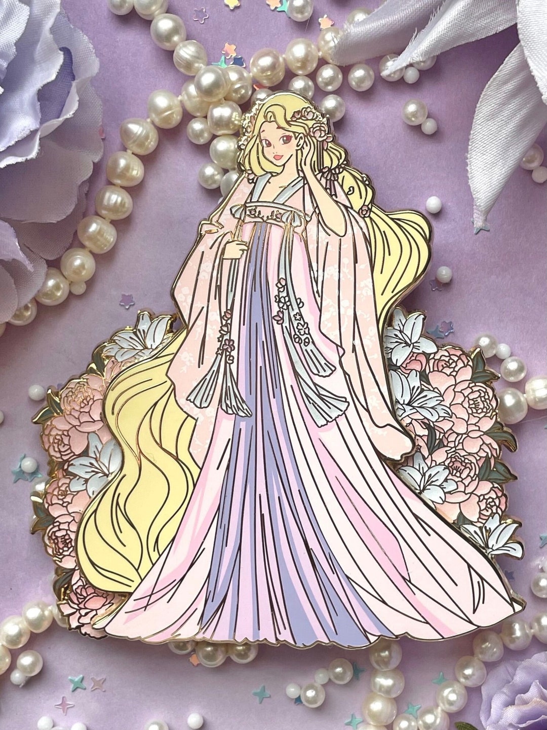 Rapunzel Hanfu Enamel Pin - Etsy