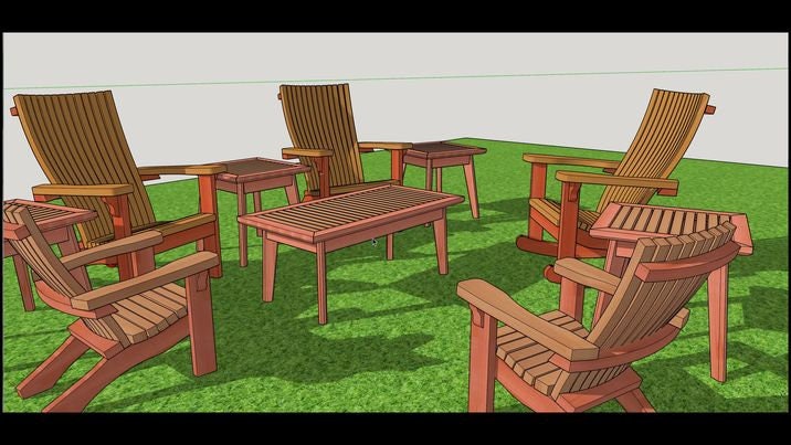 Custom Adirondack Chairs, Rockers & Outdoor Furniture - Etsy
