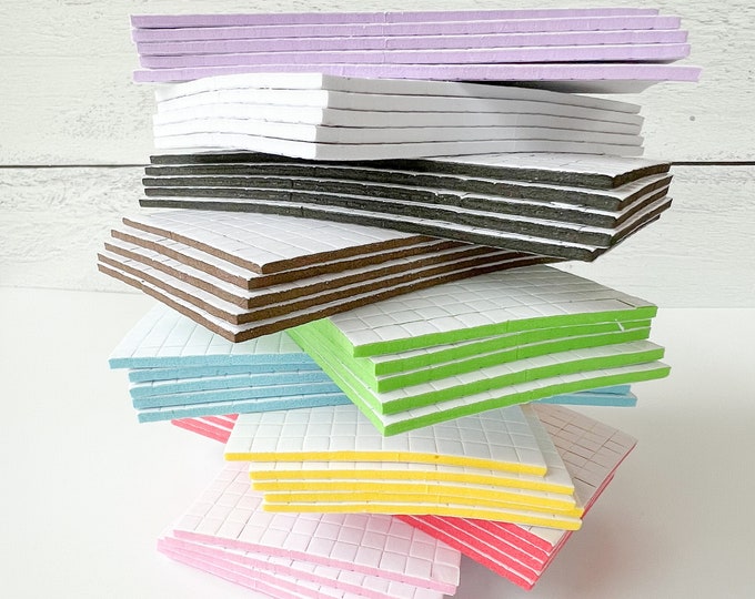 Color Foam Double Sided Foam Adhesives Color Foamies 3D Foam Squares 3D ...