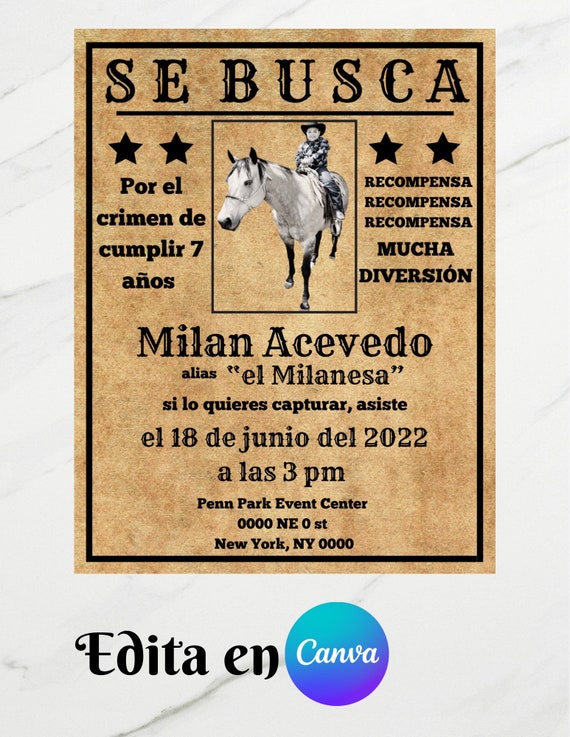 Se Busca Invitación - Etsy