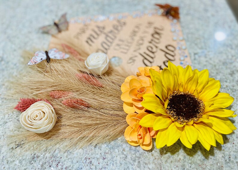 Boho Inspired Graduation Cap Topper - Etsy