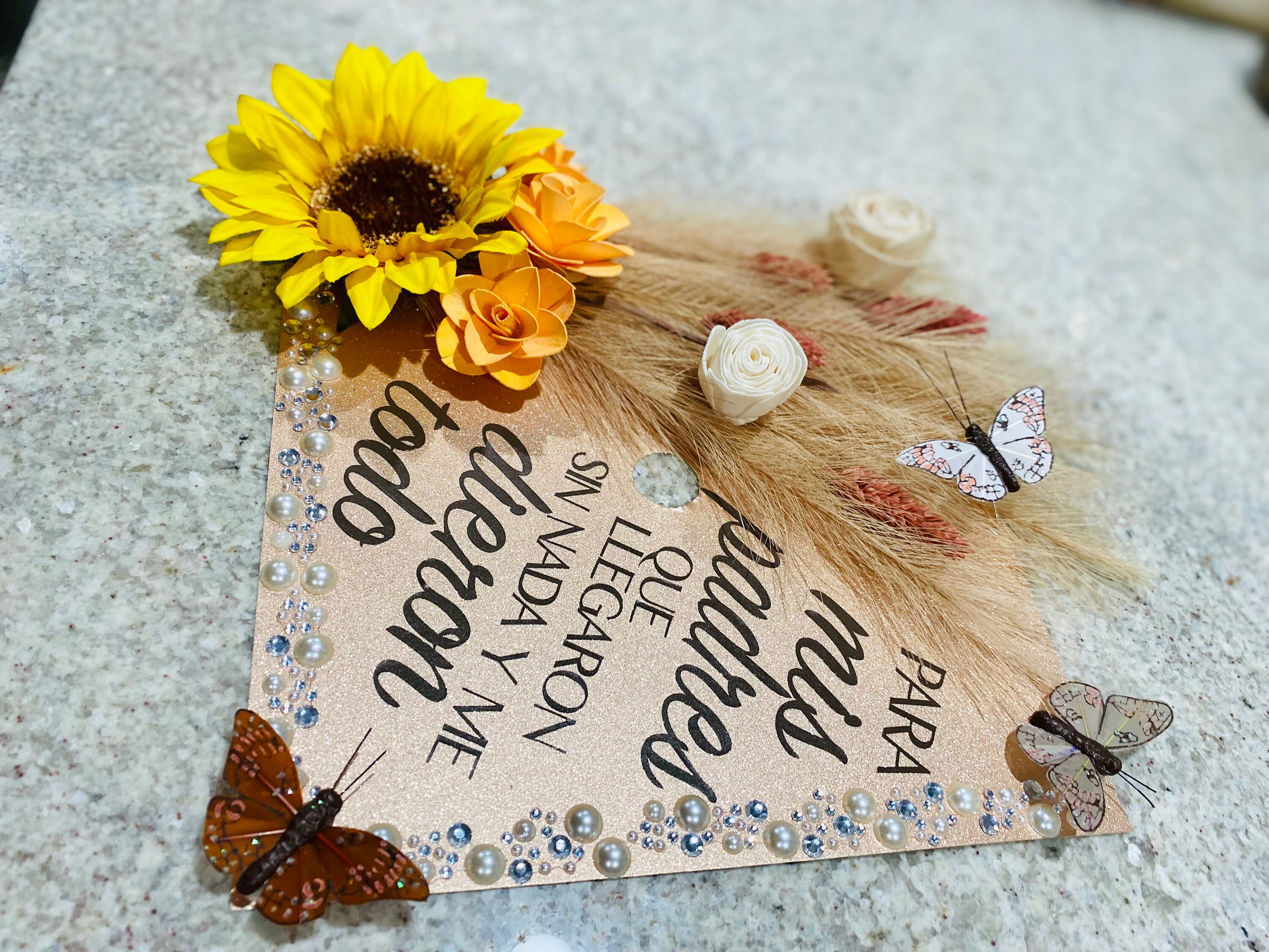 Boho Inspired Graduation Cap Topper - Etsy