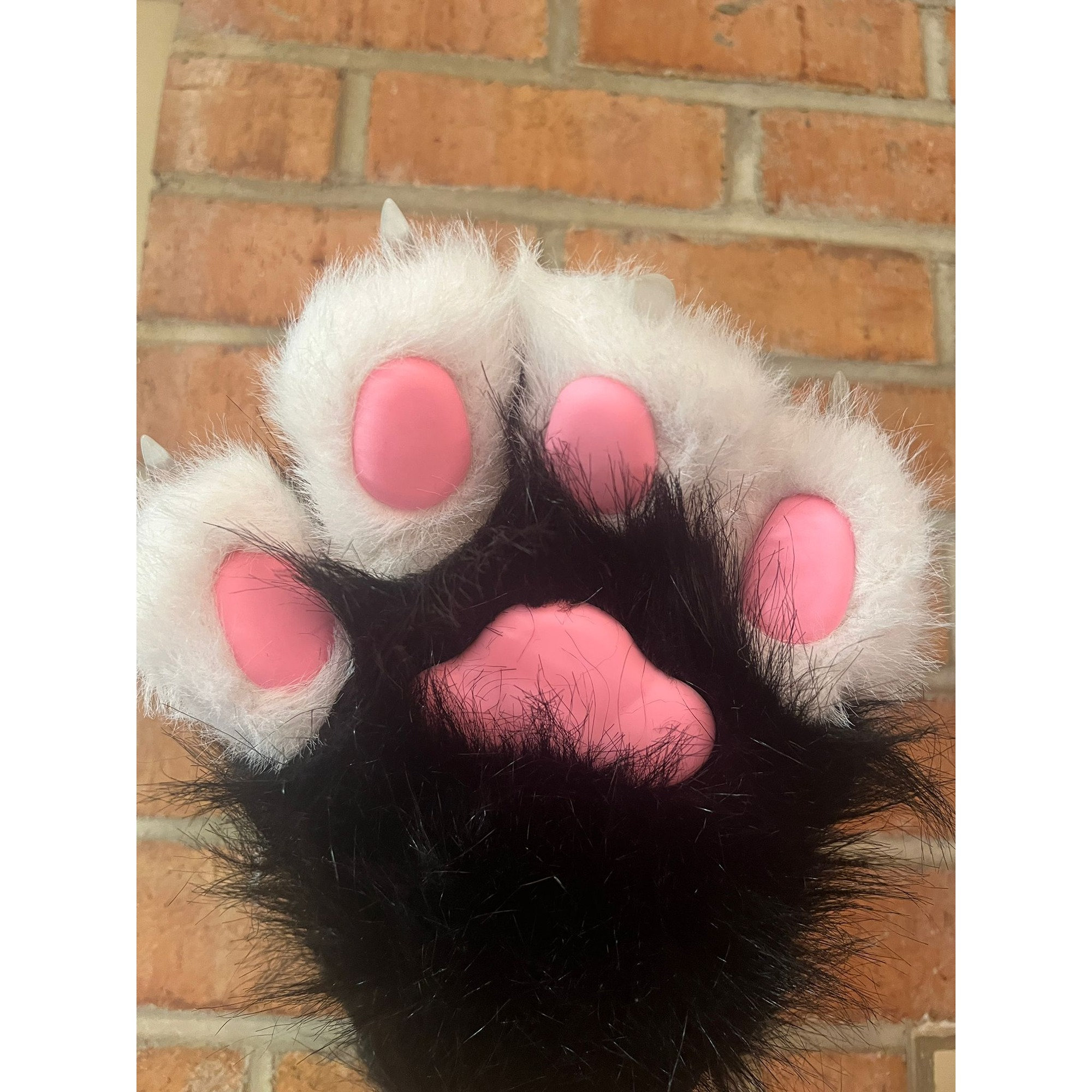 Black Furry Paws, Fursuit Gloves, Black Cat Paws, Furry Costume ...