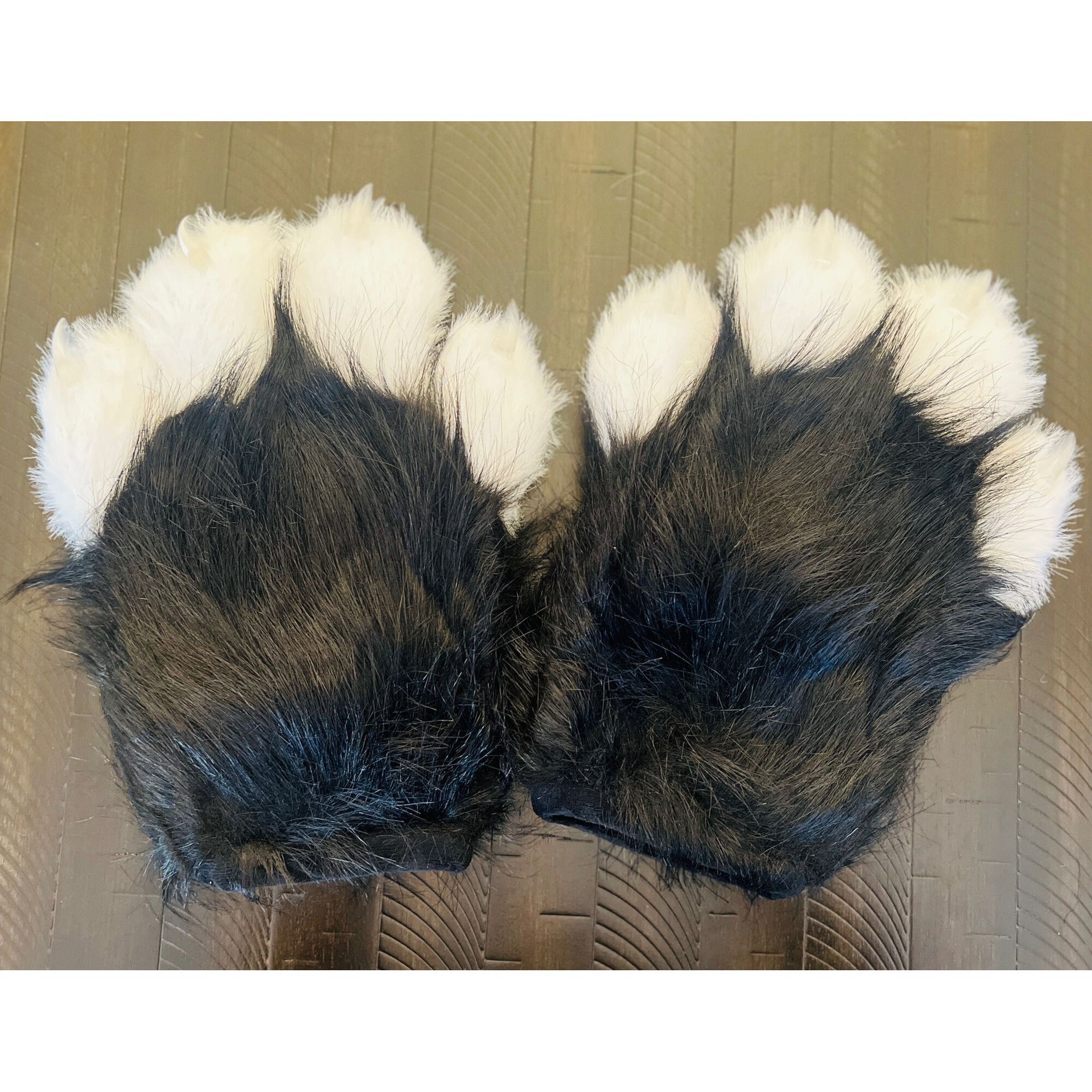 Black Furry Paws, Fursuit Gloves, Black Cat Paws, Furry Costume ...