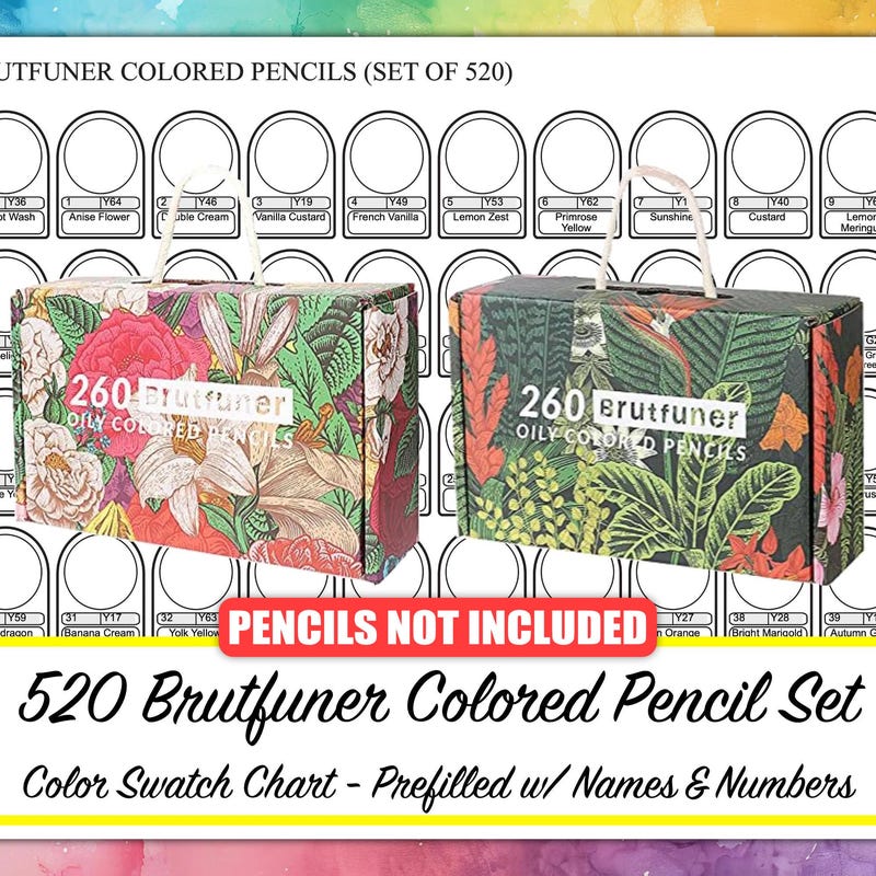 520 Colored Pencil - Etsy