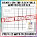 Derwent Inktense 100 Colored Pencils Color Swatch Chart- Prefilled ...