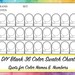 36 Color Printable Swatch Chart Generic DIY Artist Reference Colored ...