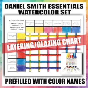 DANIEL SMITH Essentials Watercolor Set, 6 Color Layering/glazing ...