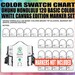DANIEL SMITH Watercolor Primatek Introductory Set 6 Color Swatch Chart ...