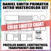 DANIEL SMITH Watercolor Primatek Introductory Set 6 Color Swatch Chart ...