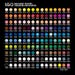Prismacolor 150 Color Chart Cards- Fan Style Swatch Template (printable ...