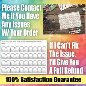 OHUHU HONOLULU 120 Basic Color Alcohol Marker Swatch Chart- Brush Tips ...