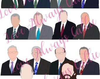 LDS Prophet and Apostles Outline Clipart - Etsy