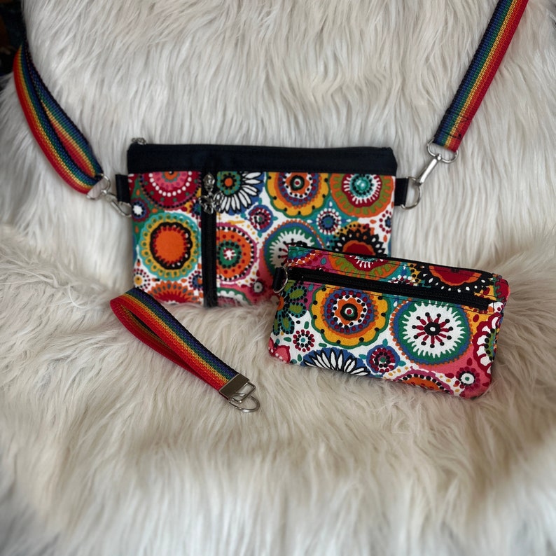 Zippy Crossbody Bag SET Rainbow, Fanny Pack, Sling Bag PLUS Wallet and ...