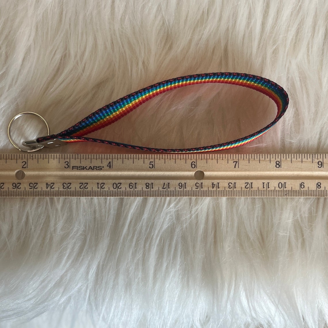 Rainbow Key Fob Wrist Strap - Etsy