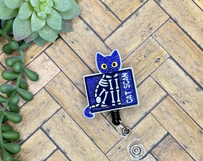 Cat Scan Badge Reel - Etsy