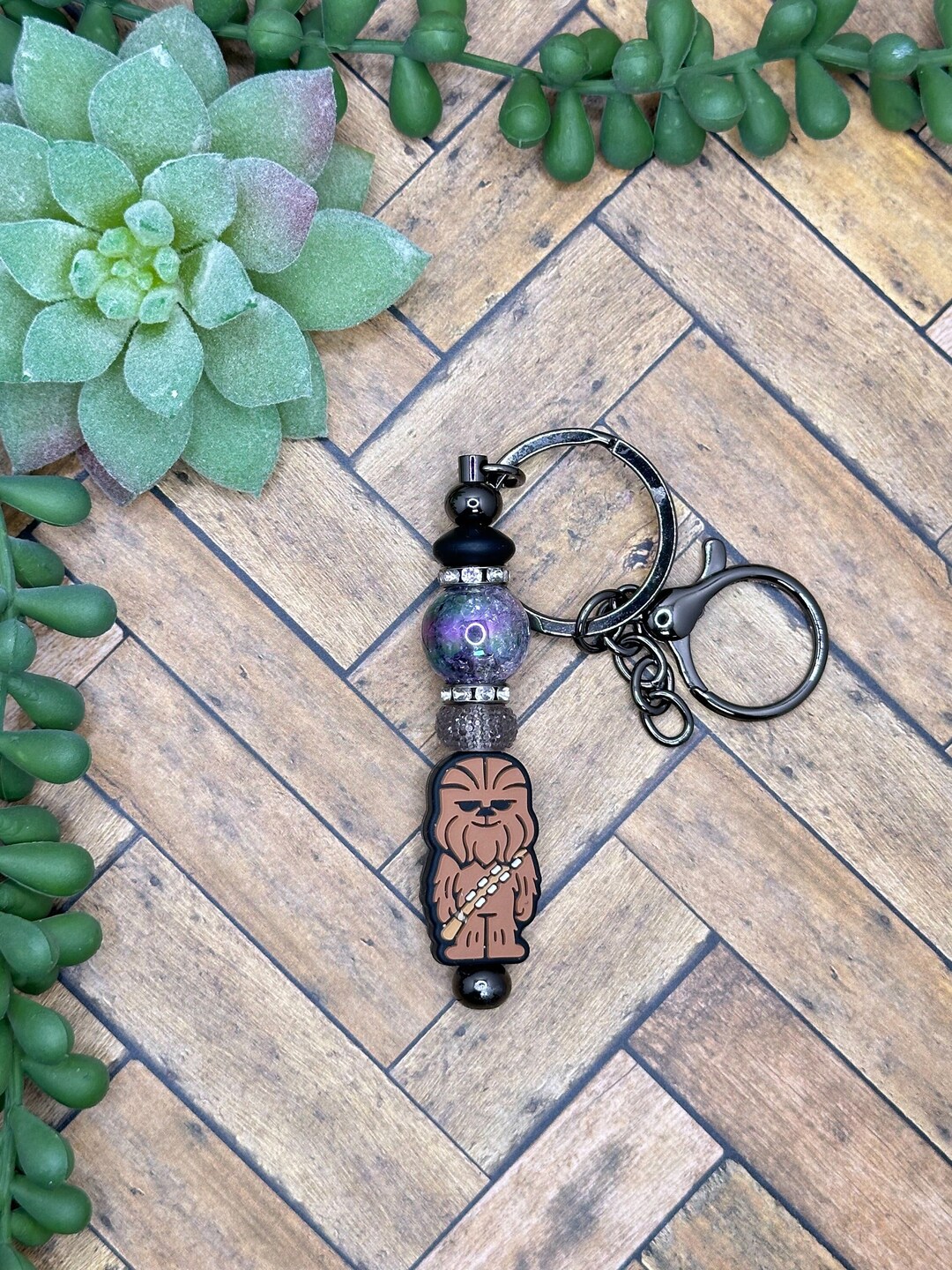 Chewie Beaded Bar Keychain - Etsy