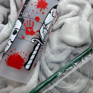 Horror Movie Serial Killer Knives Sbucks Cold Cup - Etsy