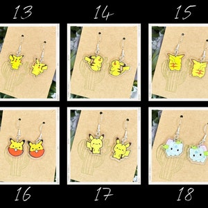Pokemon Earrings - Etsy