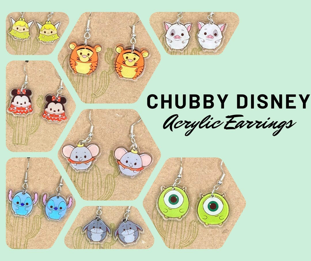 Chubby Character Earrings V2 - Etsy