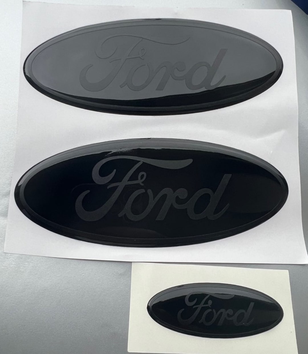 Set of 3 Gel Coated Ford Logo Gel Coated Emblem Overlays - Etsy