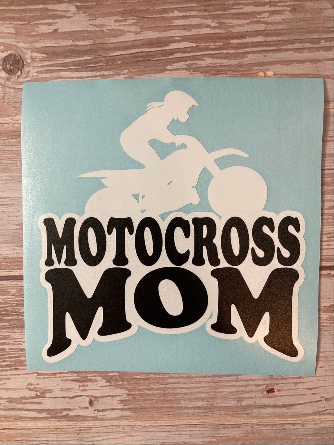 Female 2 Color Motocross Mom Car Decal, Multiple Colors to Choose From ...