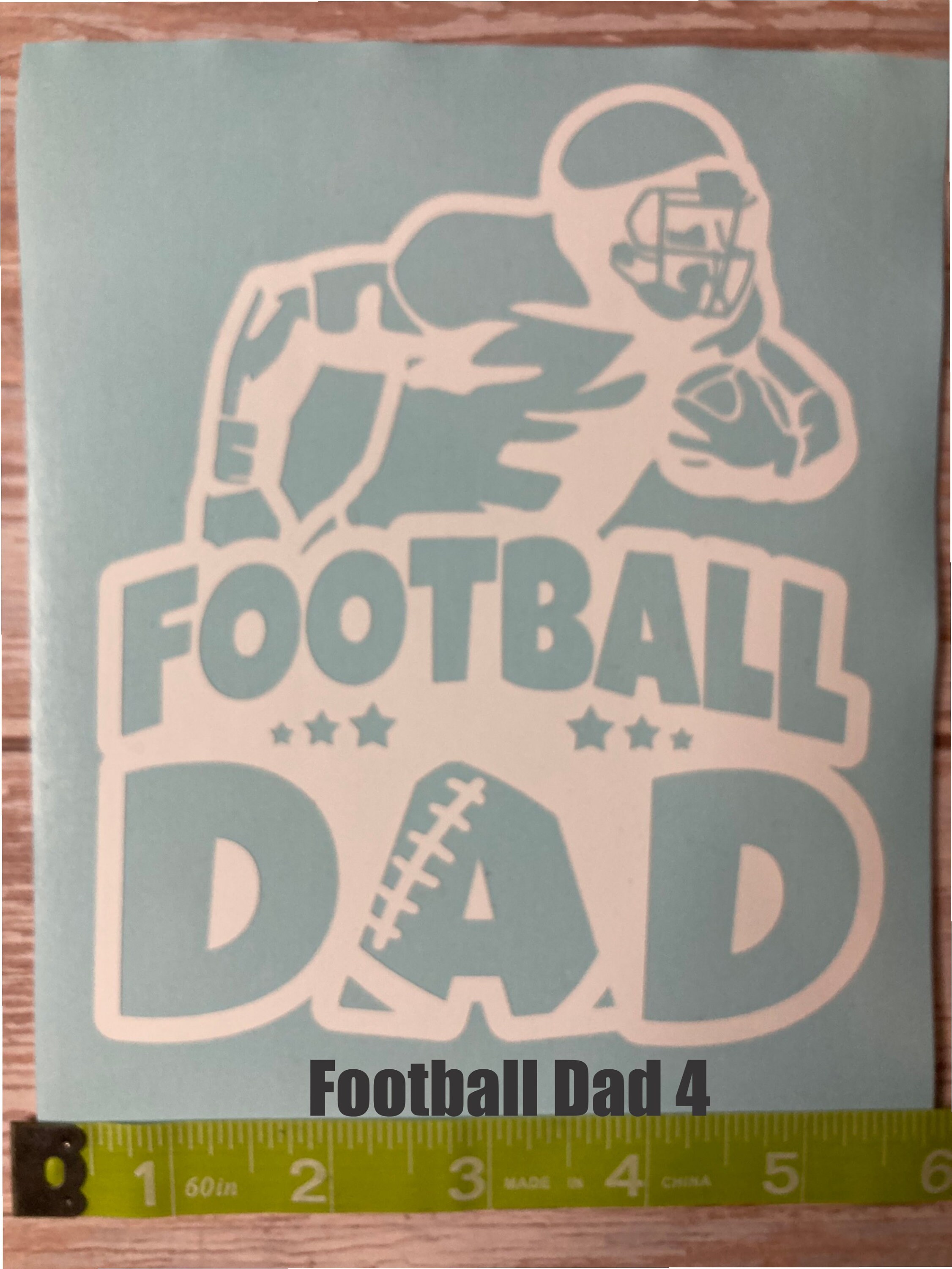 Football Dad Car Decal, Multiple Designs to Choose From, Multiple ...