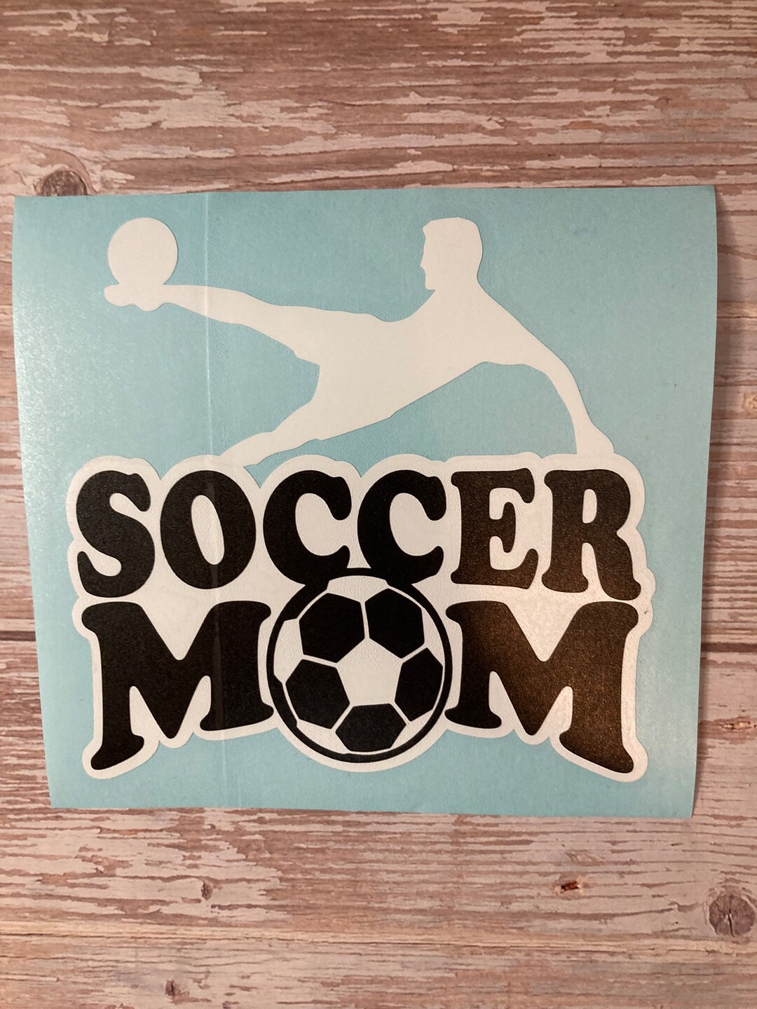 2 Color Soccer Mom Car Decal, Multiple Colors to Choose From, Soccer ...