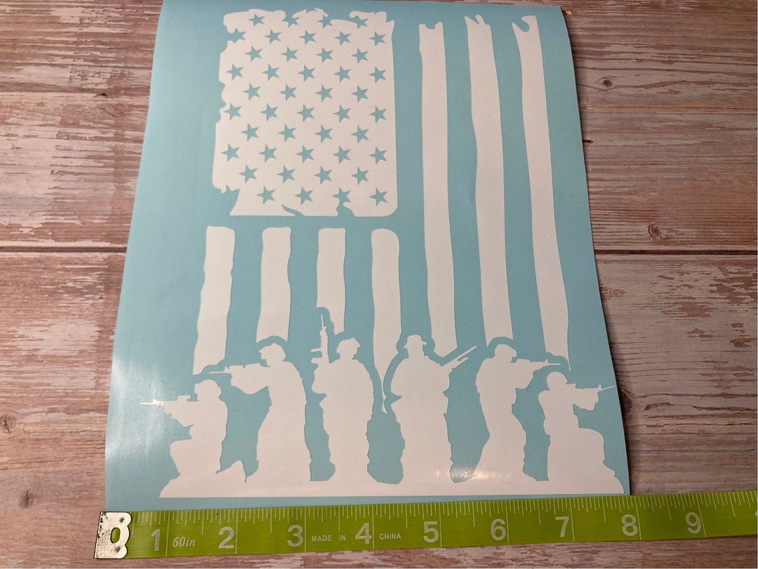 Military Flag Car Decal, Flag Car Decal, Car Decal, for Him - Etsy