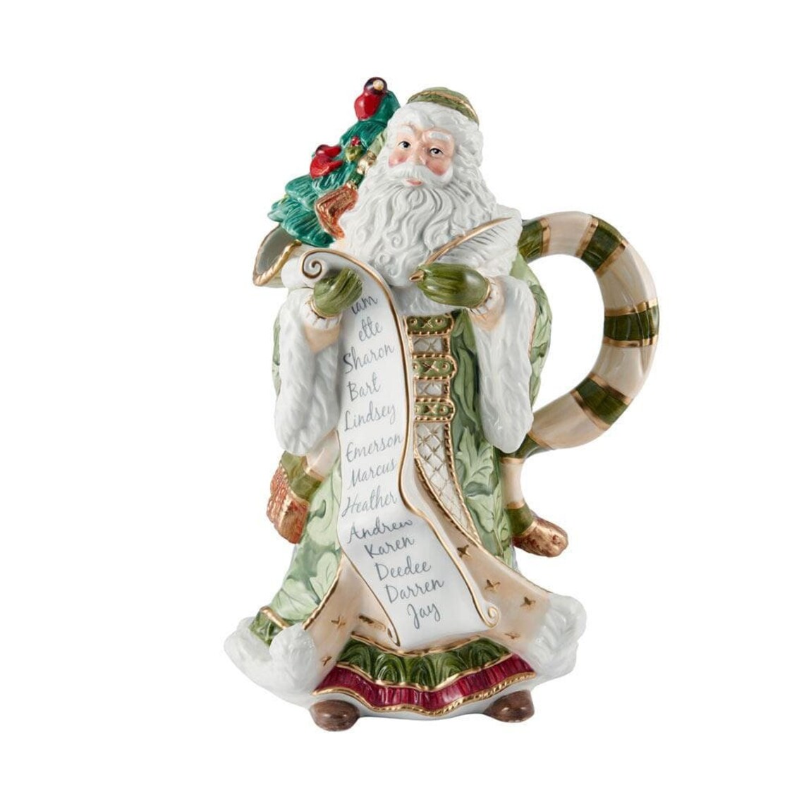 Fitz and Floyd Winter Solstice Santa Pitcher RARE FIND!! - Etsy
