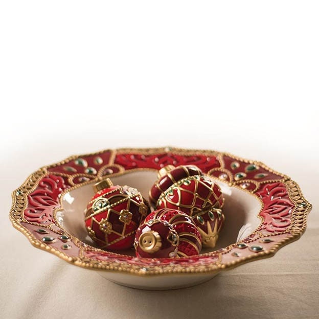 Fitz & Floyd Renaissance Holiday Large Platter and Large Serving Bowl ...
