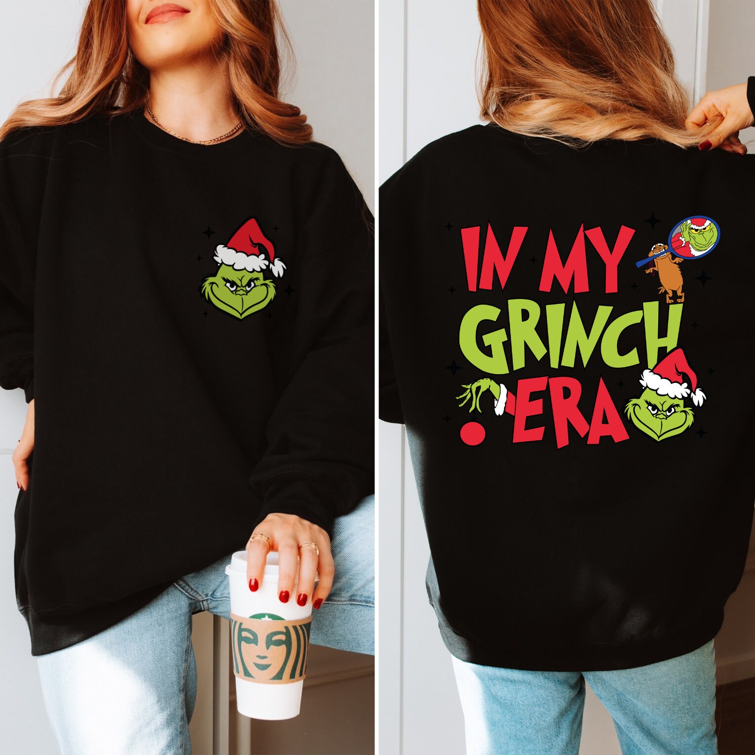 In My Grinch Era Sweatshirt Grinch Christmas Sweatshirt Etsy