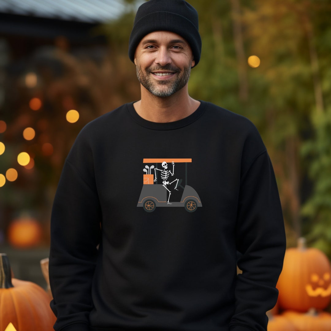 Golf Halloween Sweatshirt, Golf Caddy Sweatshirt, Halloween Sweatshirt ...