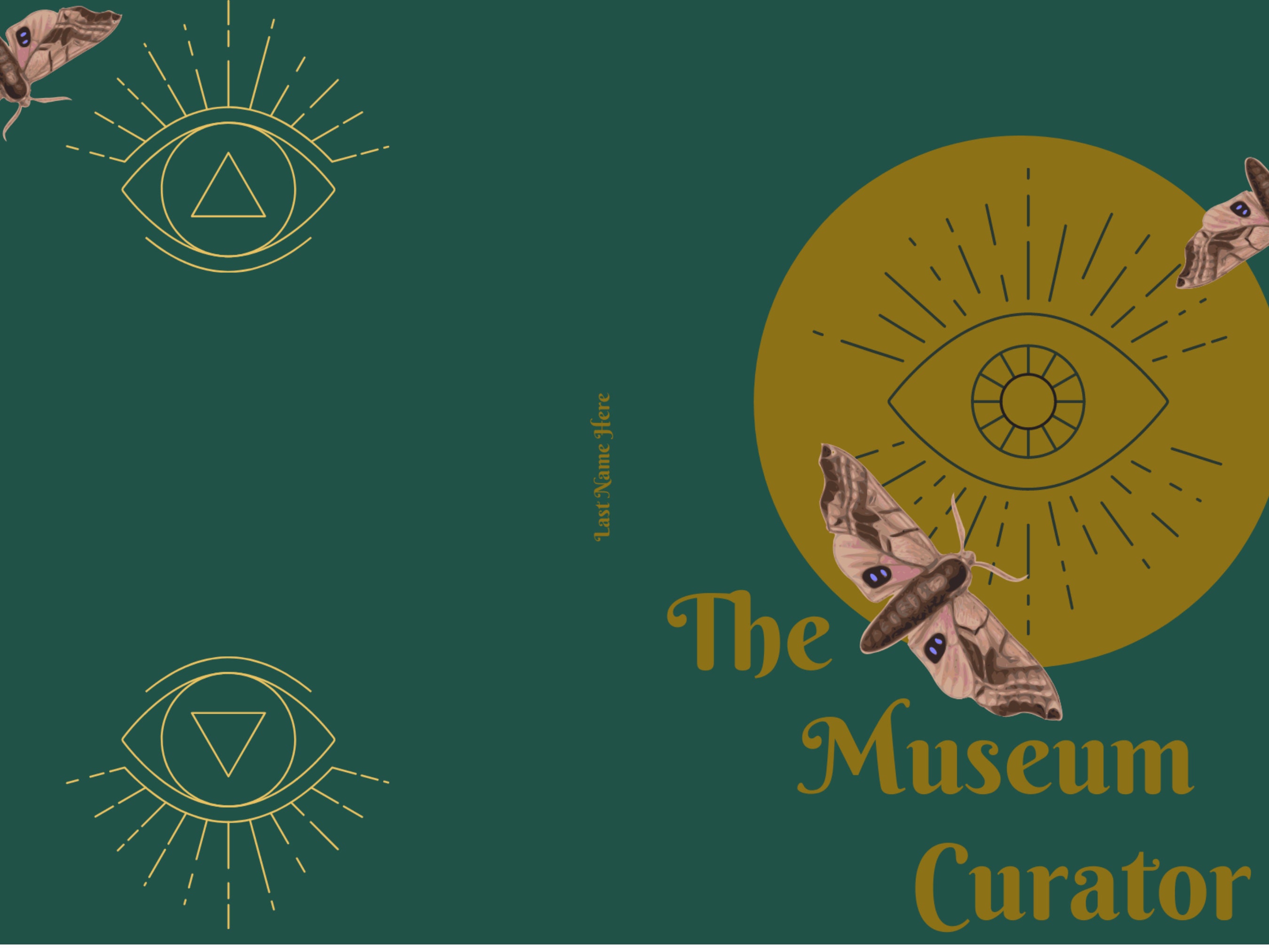 The Museum Curator Pre-made Book Cover for Mystery, Fiction, or Ya ...