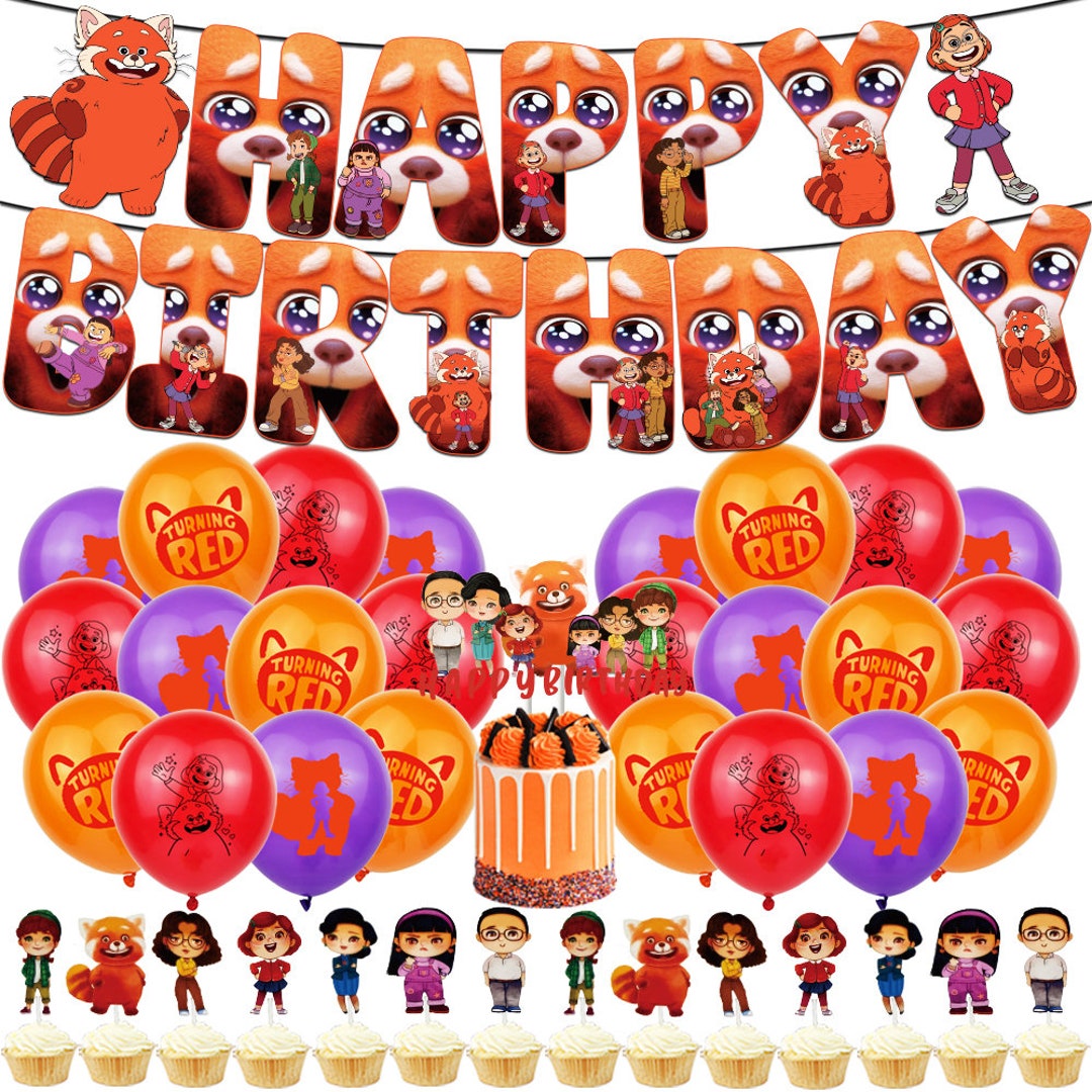 Animations Birthday Party Decoration. Animation Happy Birthday Banner ...