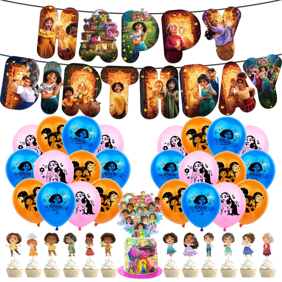 Animation Birthday Party Decoration. Animation Birthday Banner, Latex ...