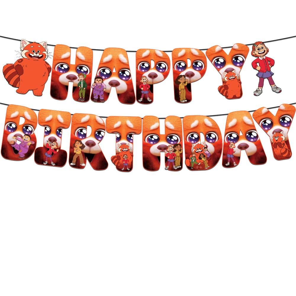 Animations Birthday Party Decoration. Animation Happy Birthday Banner ...