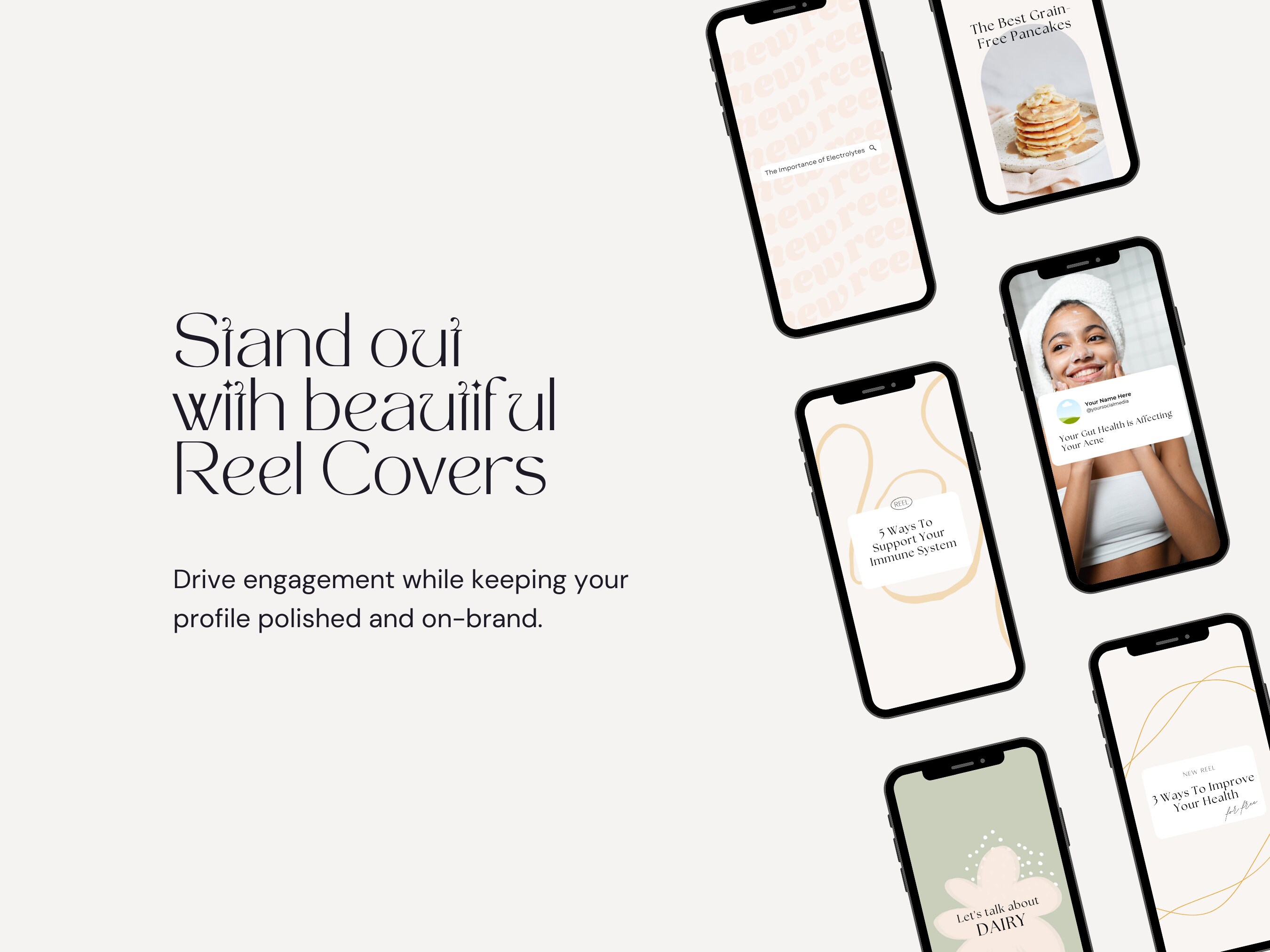10 Instagram Reel Covers Customizable Canva Templates - Etsy