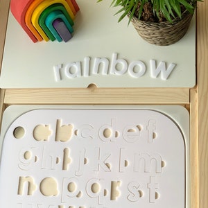 Lowercase Alphabet Puzzle for Flisat Table, Large Flisat Lid Insert ...