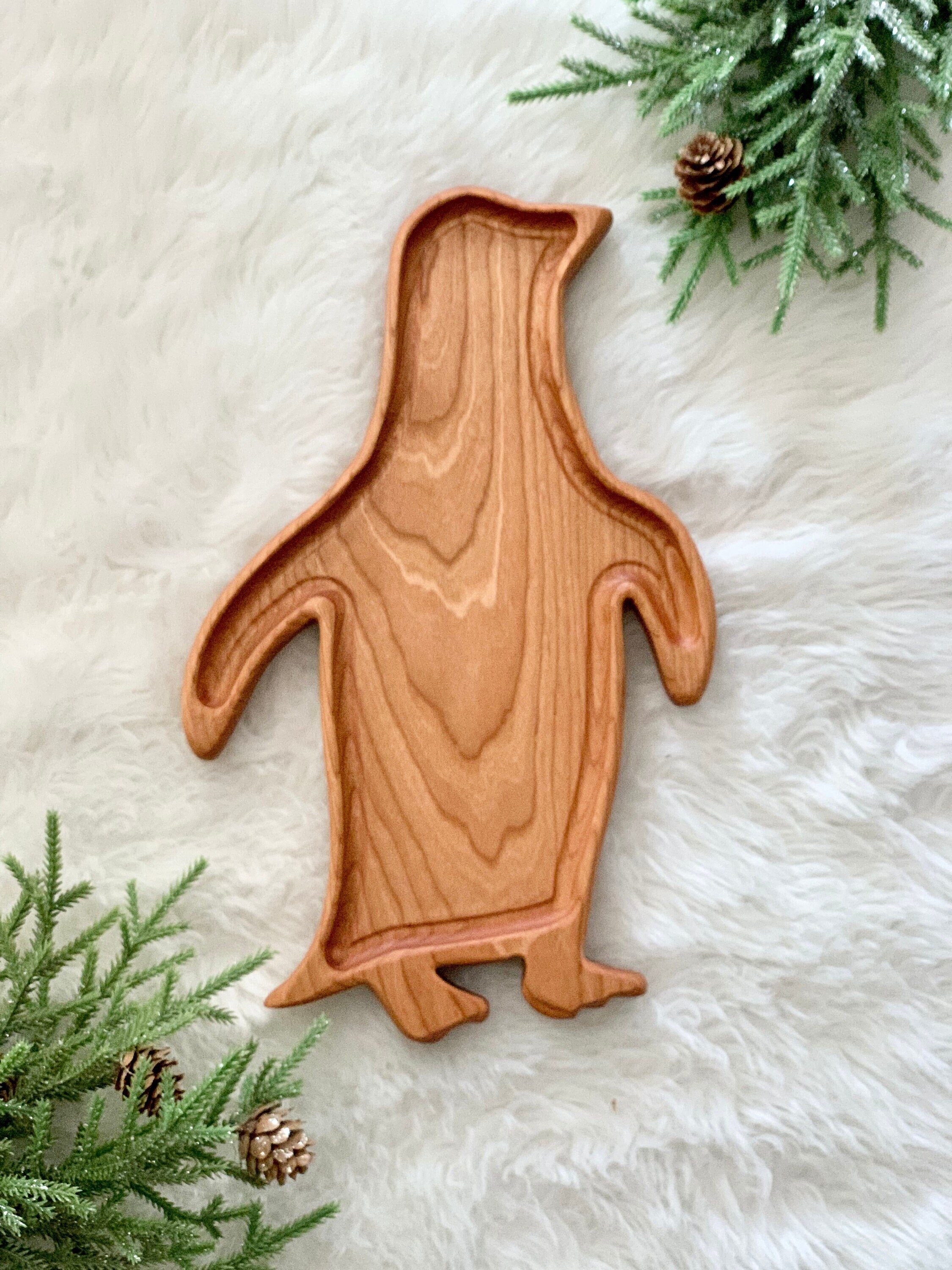 Wood Penguin Sensory Tray | Kids Plate | Charcuterie Board - Etsy
