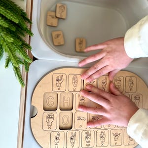 ASL Puzzle Flisat | ASL Alphabet Puzzle | Flisat Inset | Matching Game ...