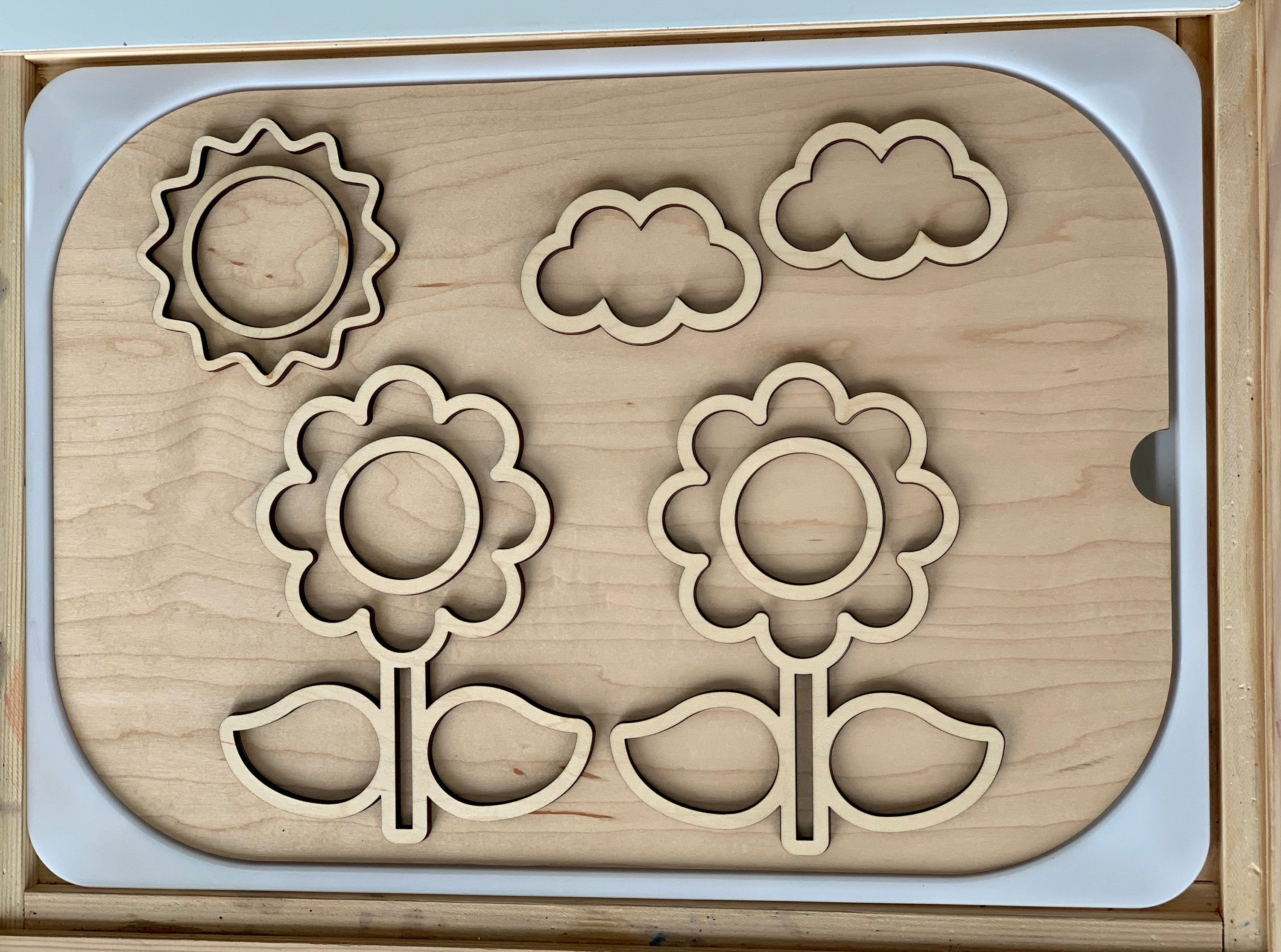 Fillable Flower Insert for Flisat Table, Spring Large Flisat Lid Insert ...