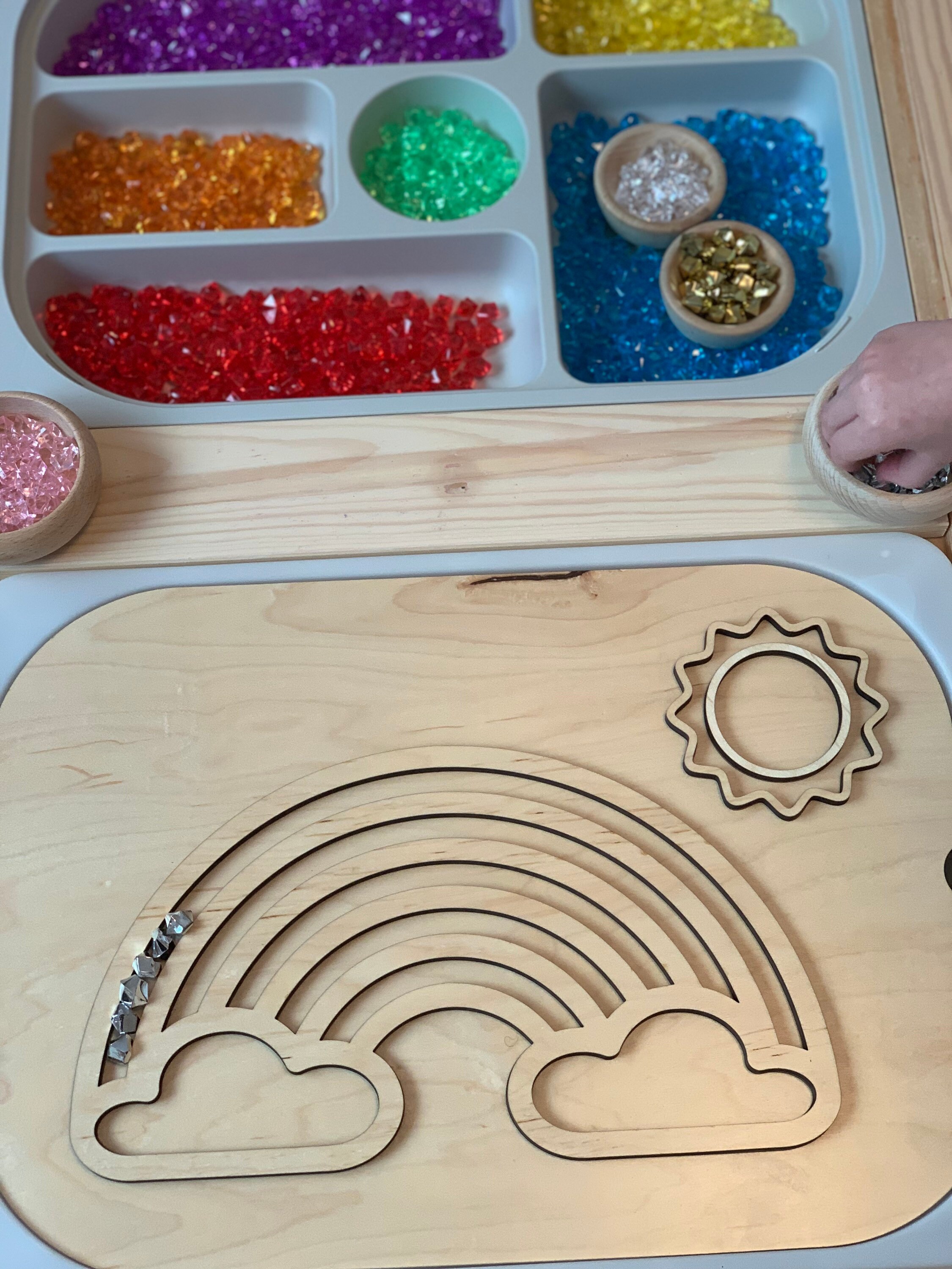 Fillable Rainbow Insert for Flisat Table Spring Large Flisat - Etsy